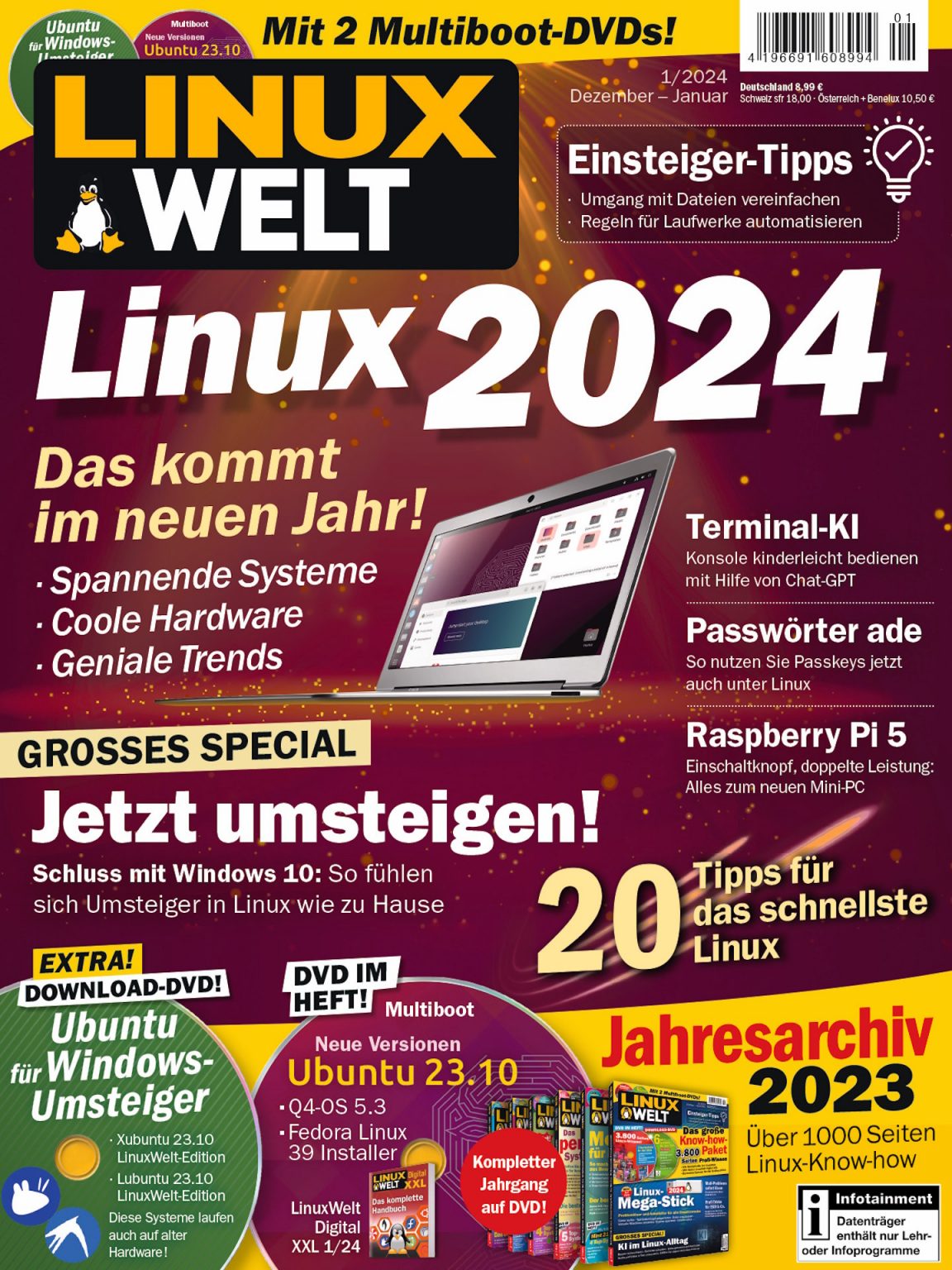 LinuxWelt 1/2024 – Linux 2024 – am Kiosk | IT Media Publishing