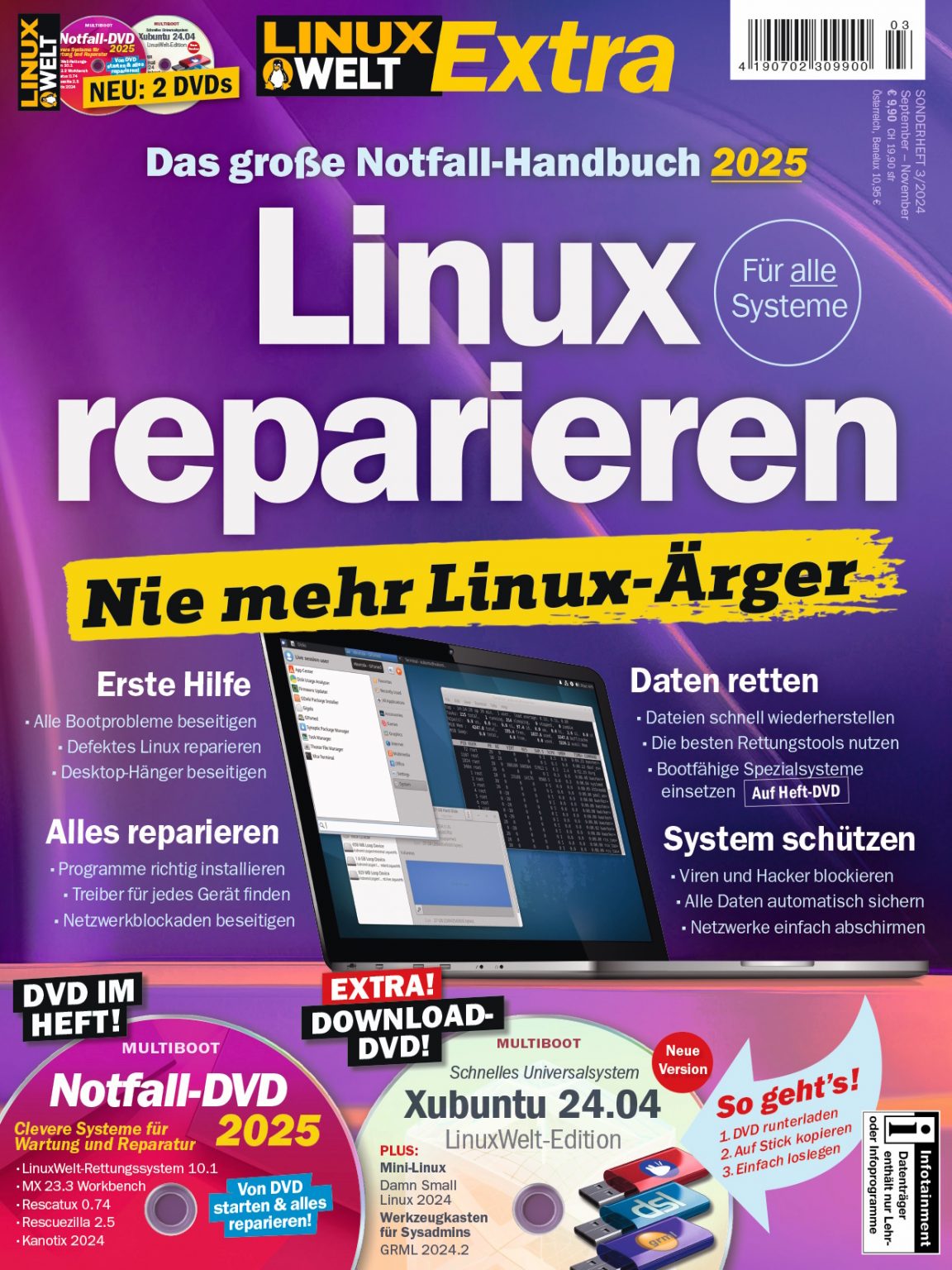 LinuxWelt Extra 3/2024 – Linux reparieren – jetzt am Kiosk | IT Media Publishing