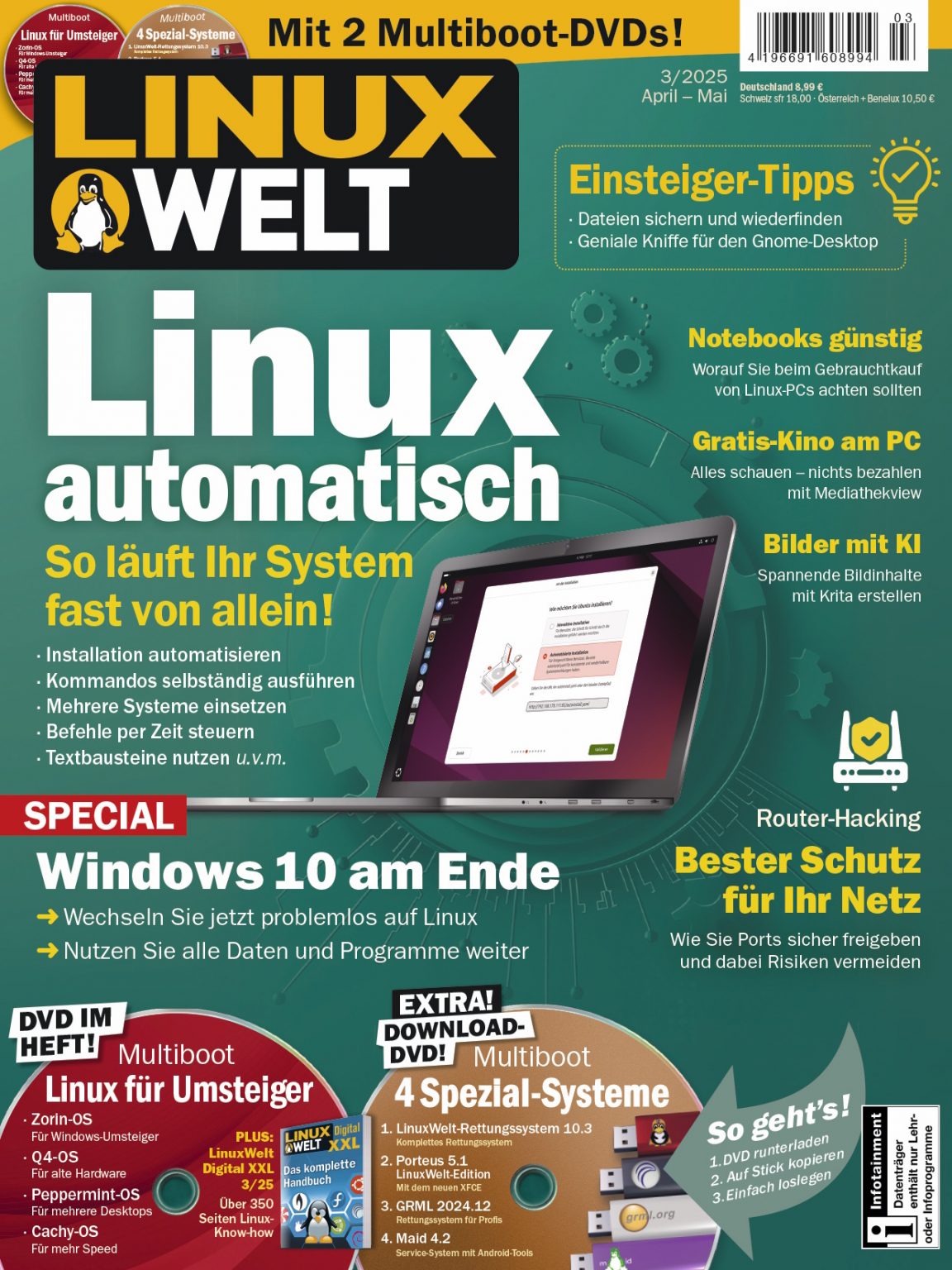 LinuxWelt 3/2025 – Linux automatisch – am Kiosk | IT Media Publishing