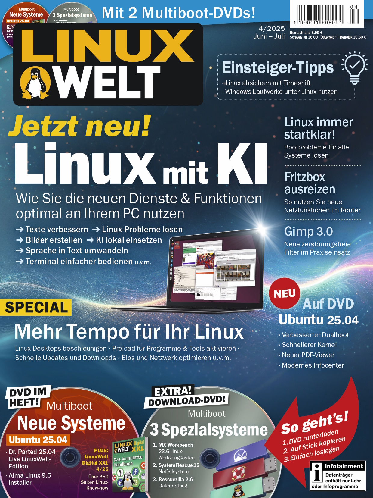 LinuxWelt 4/2025 – Linux mit KI – am Kiosk | IT Media Publishing